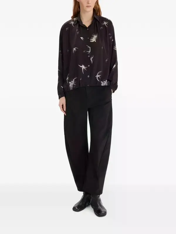 High Grece Panelled Tapered Trousers