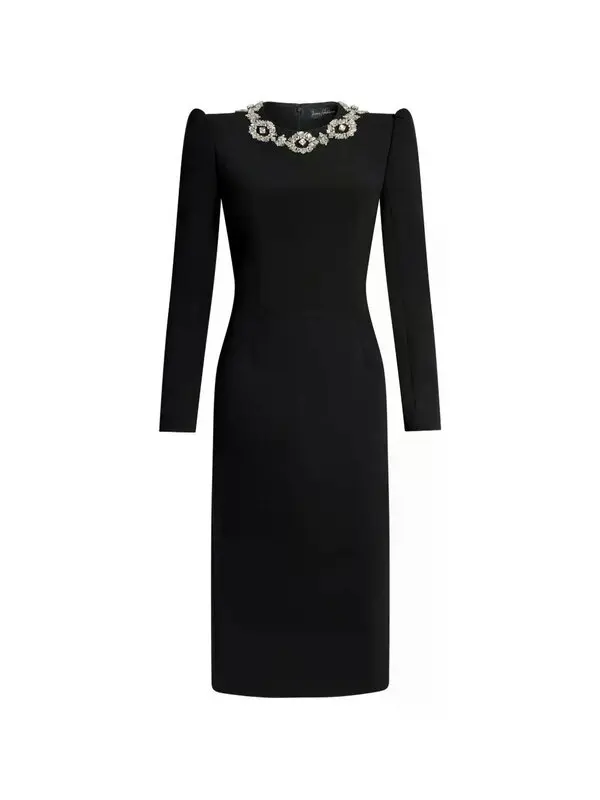 Jenny Packham Mantra Crystal-embellished Dress - Black