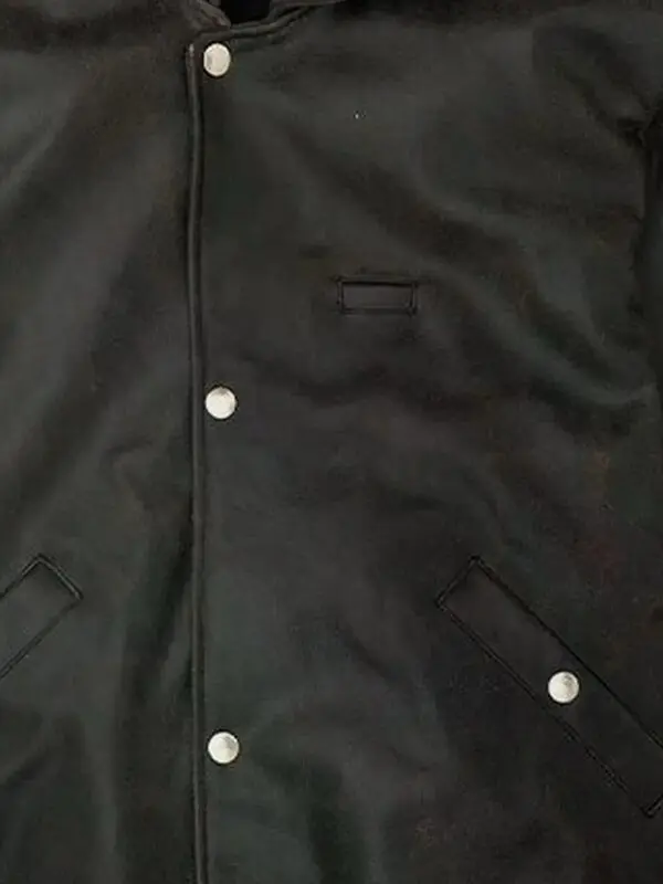 YOKE Cracked Leather Flight Jacket