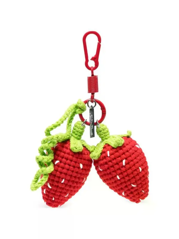 MC2 SAINT BARTH Strawberry Crochet Keyring