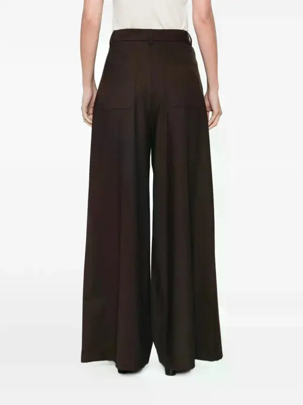 CO.GO Pleated Wide-leg Palazzo Trousers