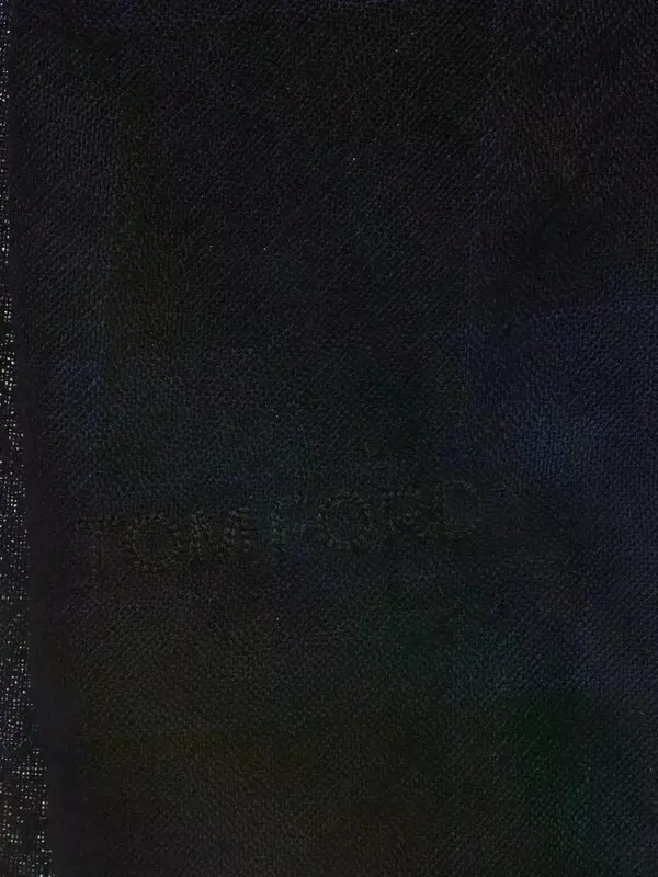 TOM FORD Check-pattern Fringed Scarf