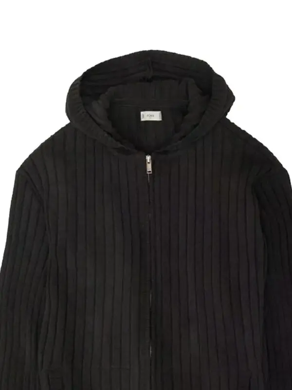 YOKE Wide-rib Zip-up Hoodie