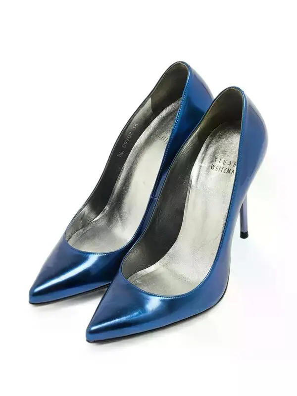 STUART WEITZMAN Pointed-toe Patent Leather Pumps