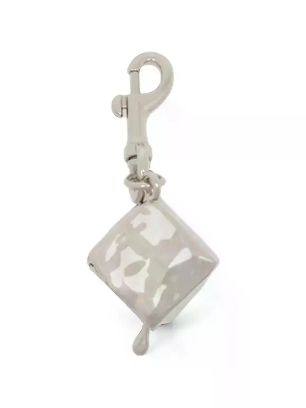 Rabanne Melting Ice Cube Charm - Silver