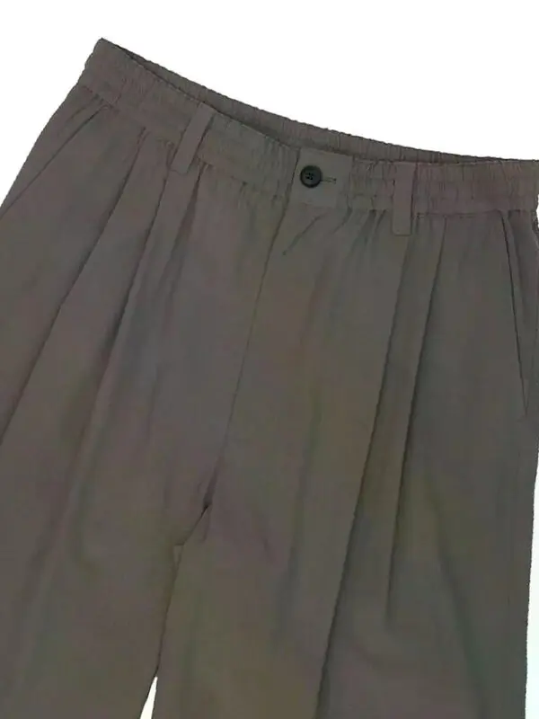 YOKE Pleated Wool Shorts