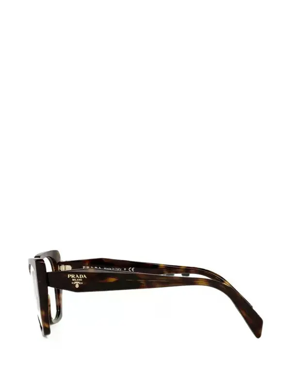 Prada Tortoiseshell-effect Cat-eye Frame Glasses