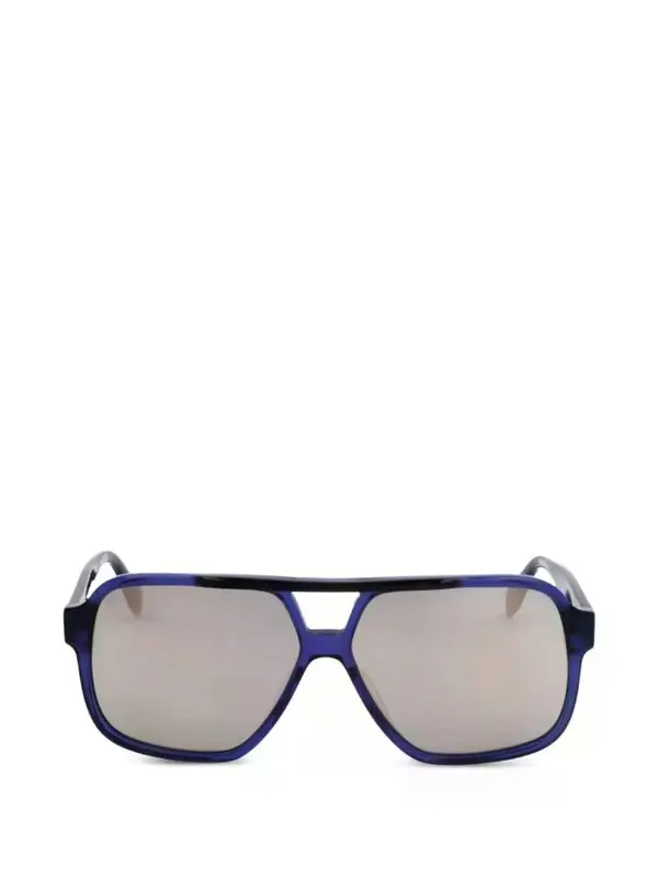 Adidas Geometric-frame Sunglasses - Blue