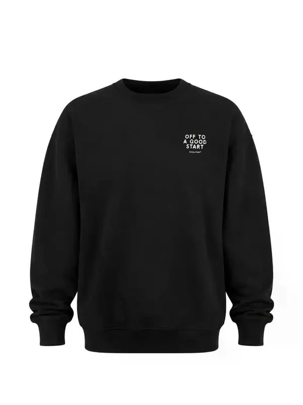 REVOLUTION NOW Graphic-print Crew-neck Sweater