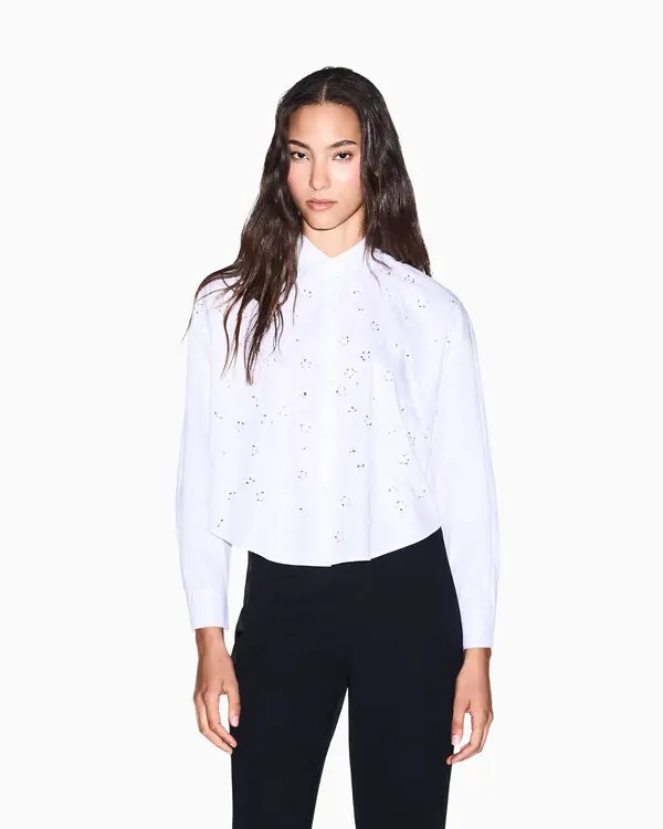 Armani Exchange Organic Cotton Poplin Shirt