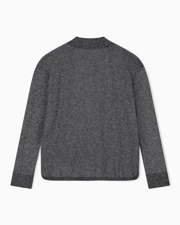 Armani Exchange Metallic Viscose Cardigan