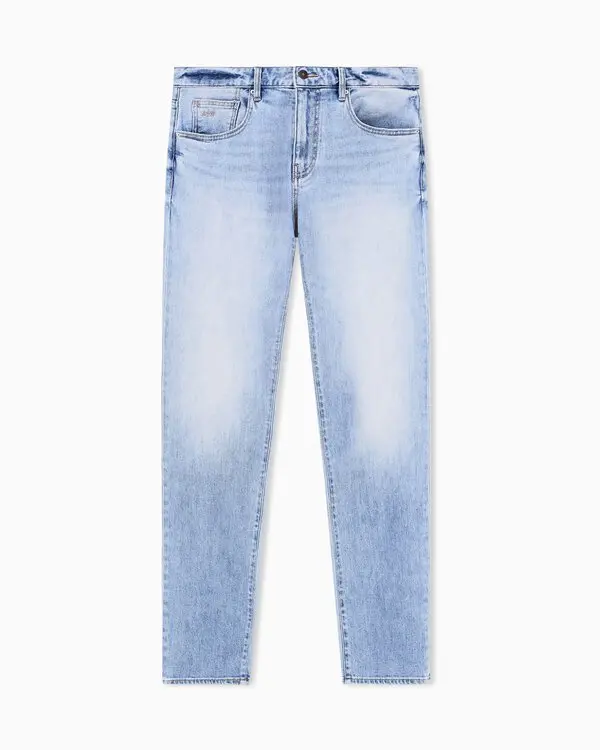 Armani Exchange Slim-fit Five-pocket Jeans - Blue