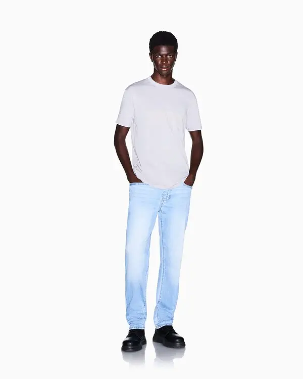 Armani Exchange Slim-fit Five-pocket Jeans - Blue