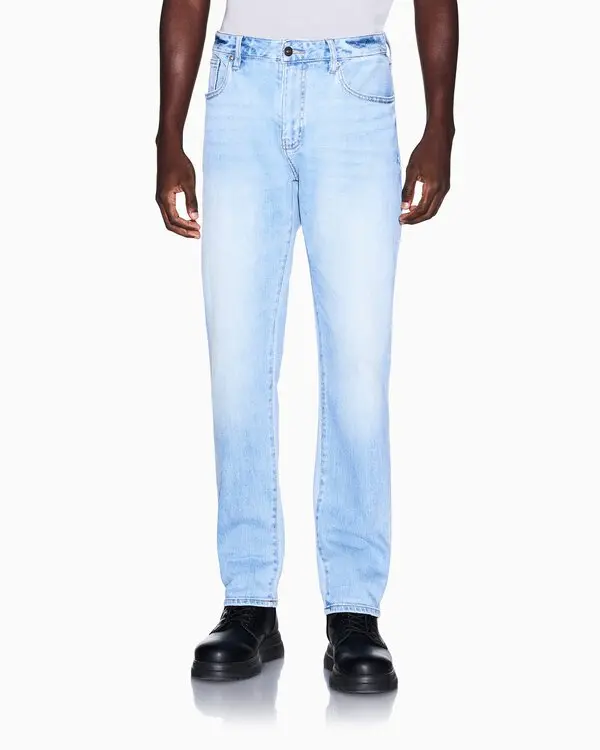 Armani Exchange Slim-fit Five-pocket Jeans - Blue