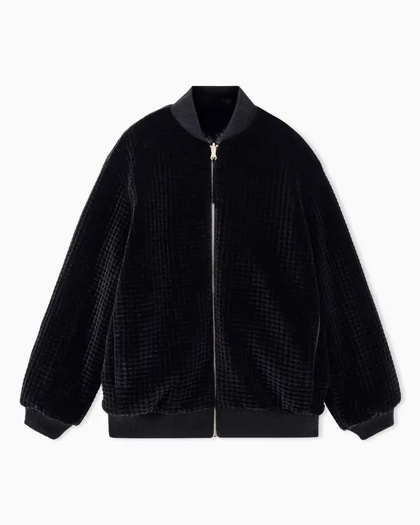 Armani Exchange Faux Fur Blouson Jacket