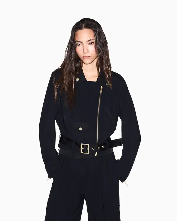 Armani Exchange Cropped Blouson Jacket