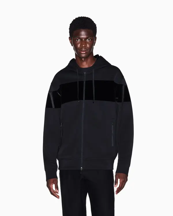 Armani Exchange Sweatshirt In Stretch Modal Jersey