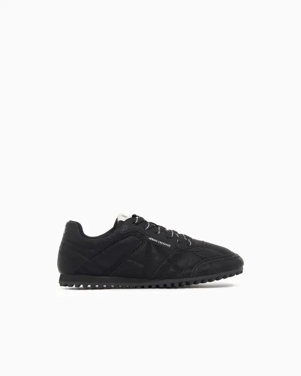 Armani Exchange Sneakers Lower Soft Regular Fit With Rubber Sole - Black