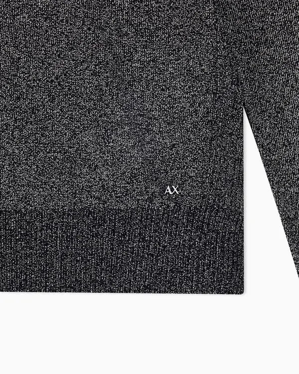 Armani Exchange Regular Fit Pullover Metallic Knitted Viscose