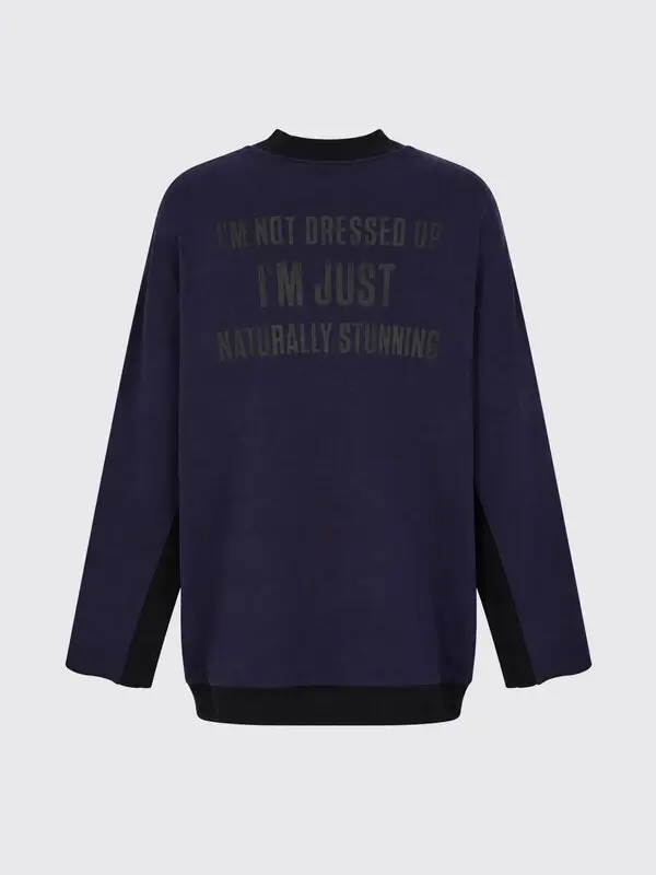 Elisabetta Franchi Virgin Wool Cardigan With Contrast Trims And Logo - Blue