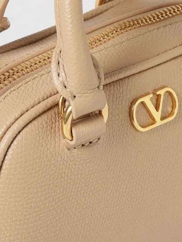 Valentino Garavani Vlogo Signature Mini Top Handle Bag In Grained Leather