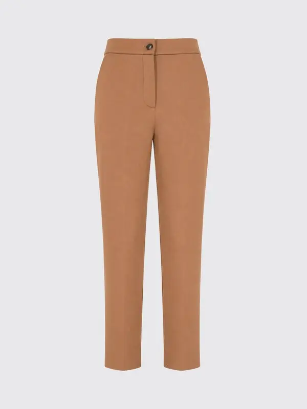 Max Mara Mid-rise Slim-fit Cropped Technical Jersey Pants - Hazel