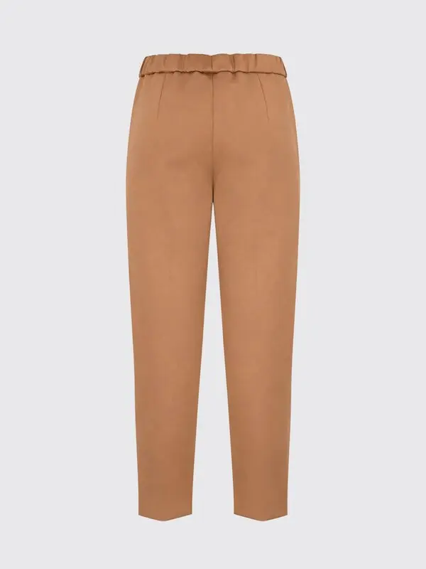 Max Mara Mid-rise Slim-fit Cropped Technical Jersey Pants - Hazel