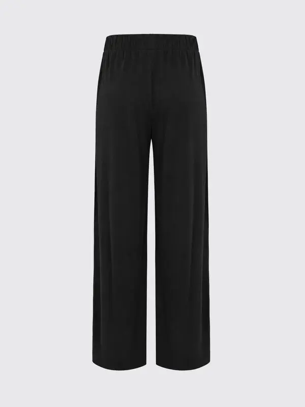 Max Mara Wide-leg Jersey Jogging Pants - Black