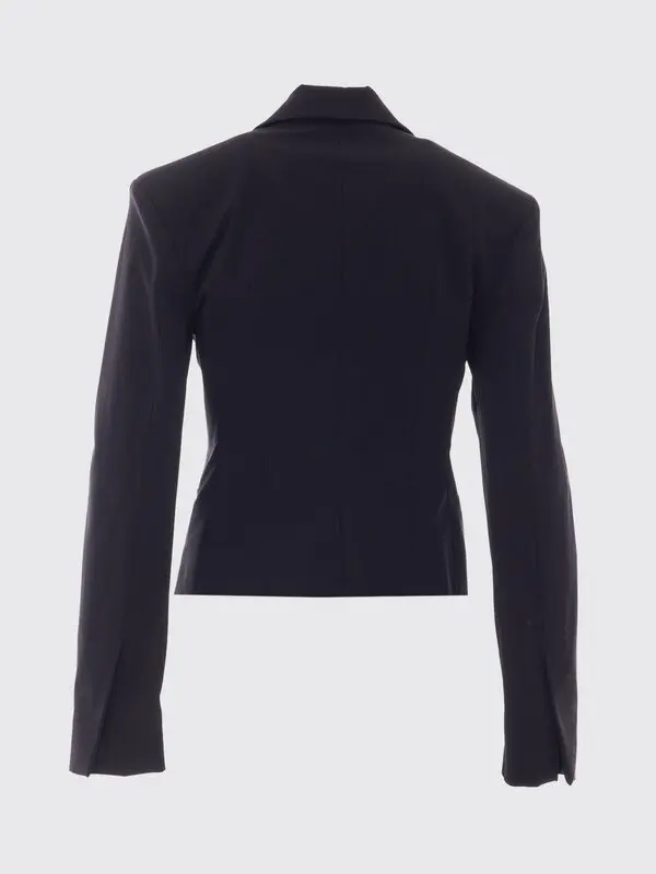 Pinko Slim Fit Single-breasted Crêpe Blazer With Two-button Closure - Blue