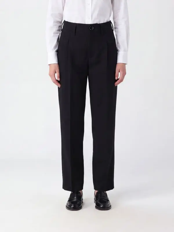 AMI Paris High-waisted Straight-leg Wool Trousers