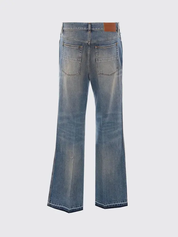 Amiri Flared Stretch-denim Jeans With Mid-rise Waist - Blue