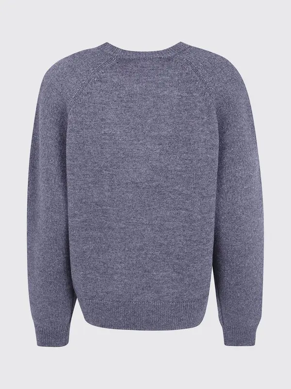 THE FRANKIE SHOP Crewneck Sweater In Wool Blend With Ribbed Edges