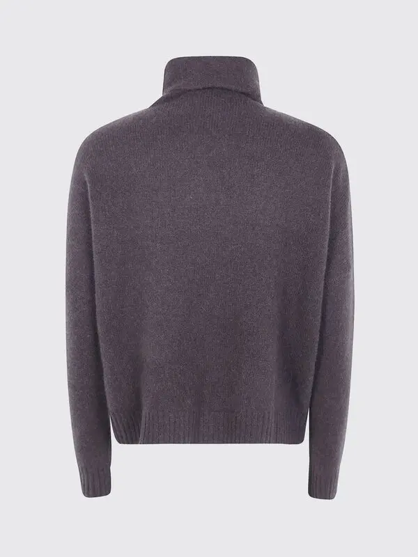 KUJTEN 100% Cashmere Turtleneck Sweater - Brown