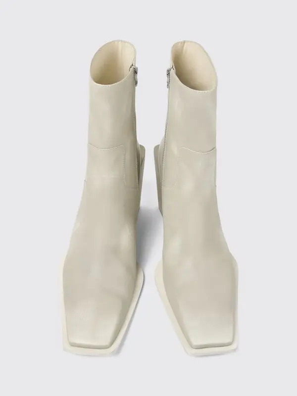 Camper Escandalo Leather Square Toe Western Boots