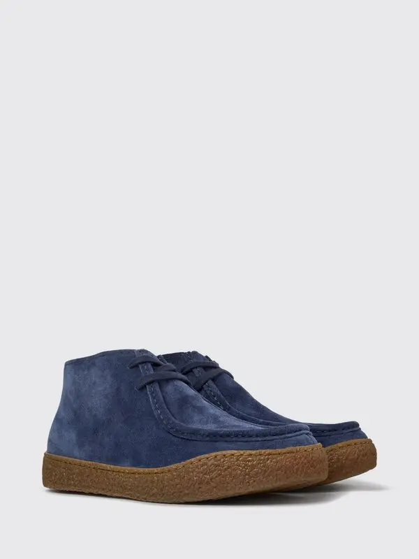 Camper Peu Terreno Suede Chukka Boots With Raised Apron Seam