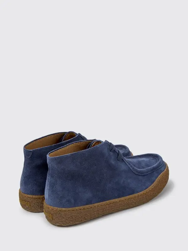 Camper Peu Terreno Suede Chukka Boots With Raised Apron Seam