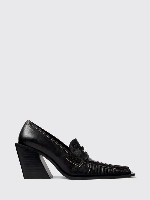 Camper Escandalo Leather Loafers - Black