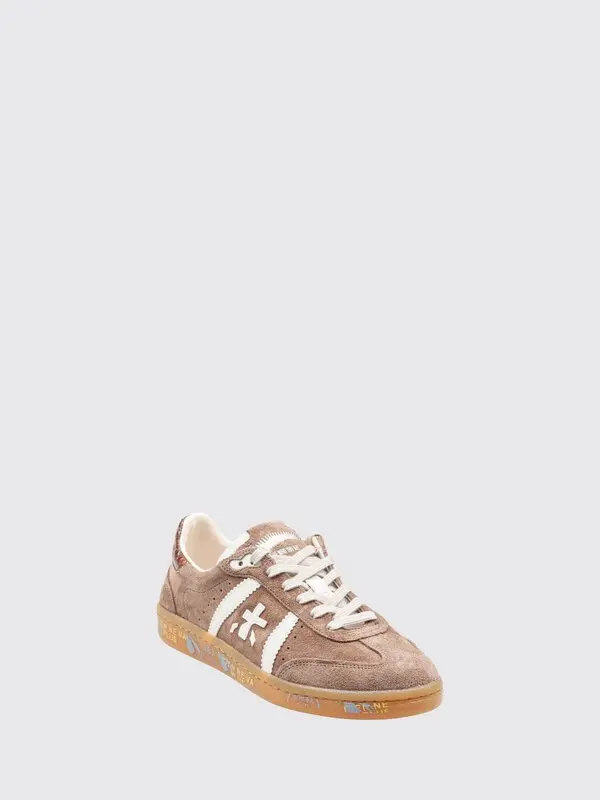 Premiata Bonnie Leather And Suede Low-top Sneakers