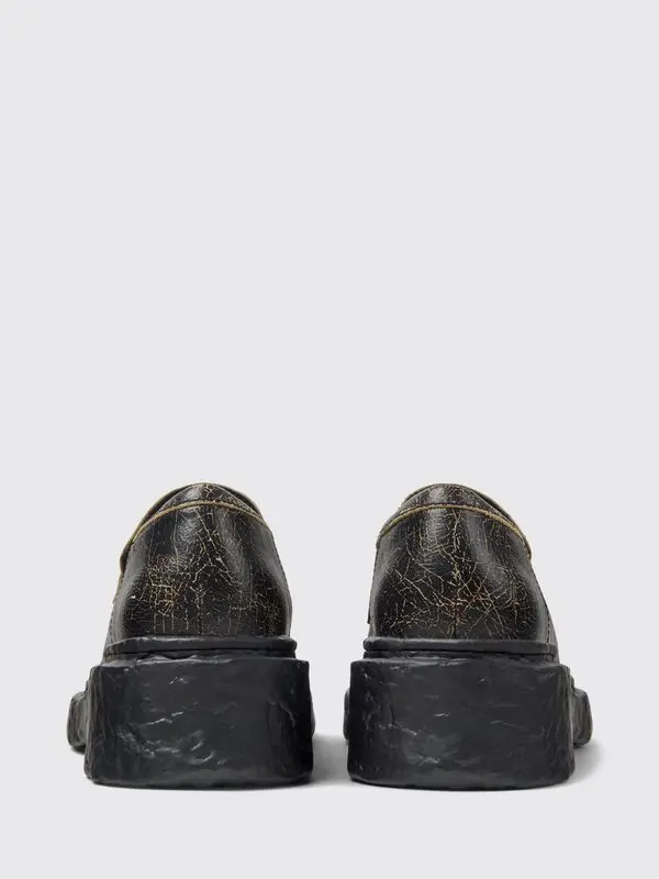 Camper Vamonos Two-tone Leather Loafers With Distressed Effect