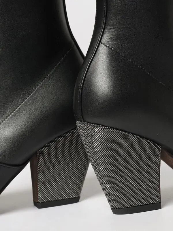 Brunello Cucinelli Leather Ankle Boots