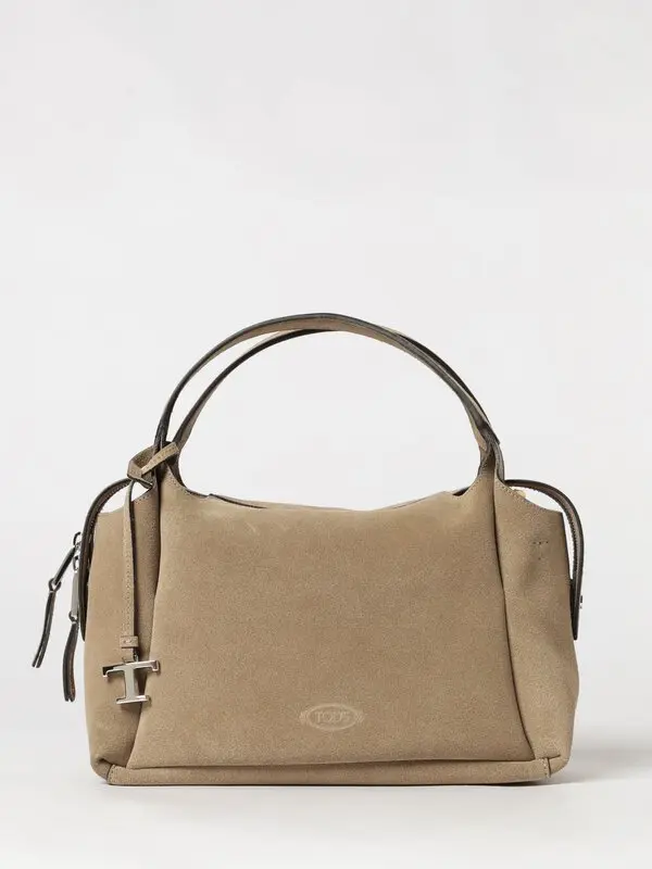 TOD'S Suede Handbag - Grey
