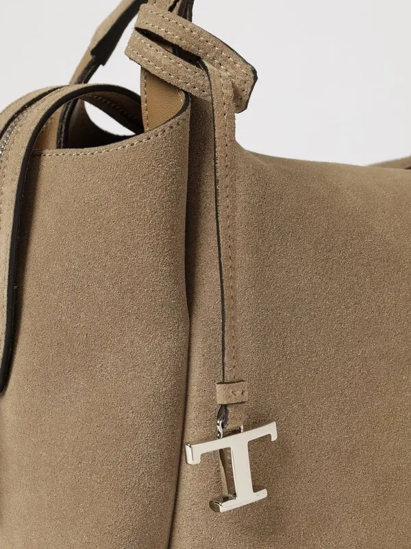 TOD'S Suede Handbag - Grey