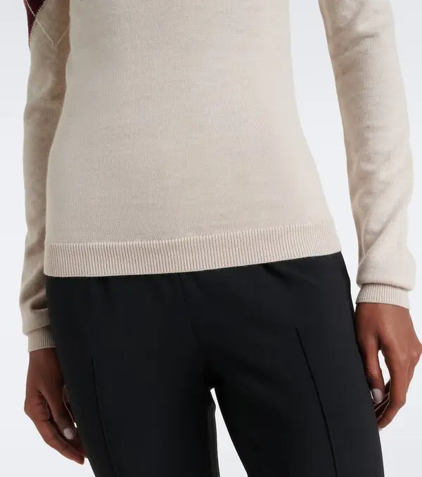 MUGLER Argyle Virgin Wool Sweater - Multicoloured