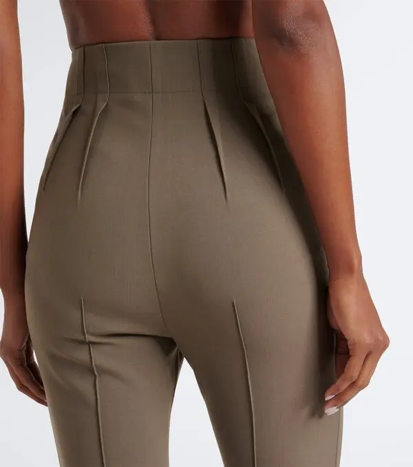 MUGLER Wool-blend Stirrup Leggings