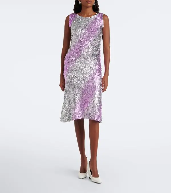 MAISON MARGIELA Embellished Midi Dress