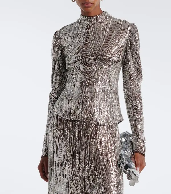 Rabanne Sequined Top