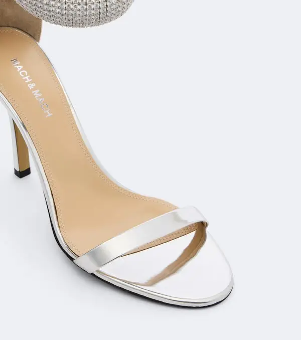 Mach & Mach She's A Lady Embellished Leather Sandals