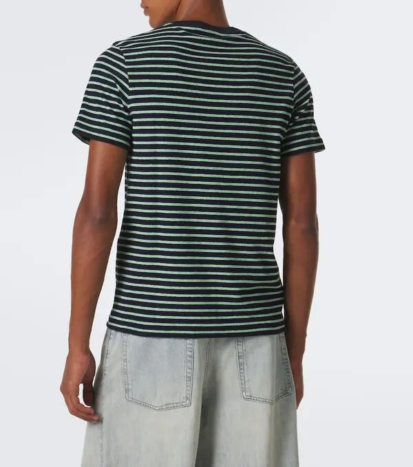 Loewe Striped Cotton-blend Terry T-shirt