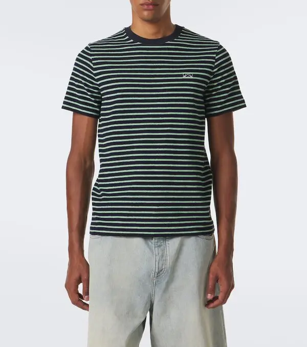 Loewe Striped Cotton-blend Terry T-shirt