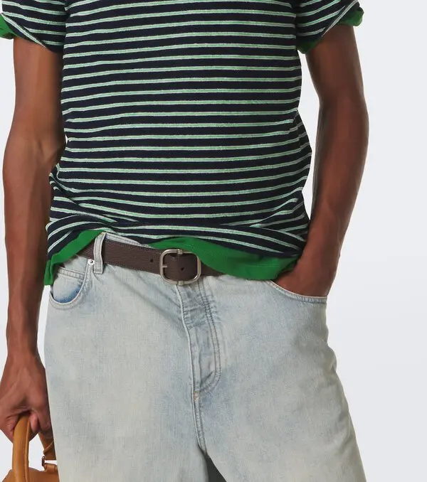 Loewe Striped Cotton-blend Terry T-shirt